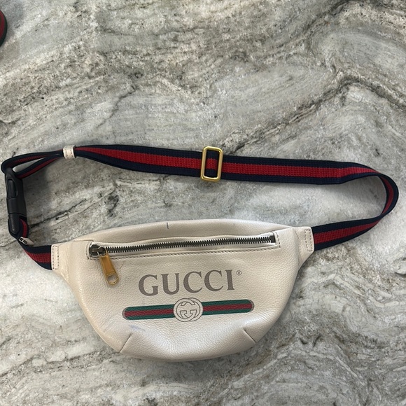 Gucci | Bags | Gucci Cream Belt Bag | Poshmark